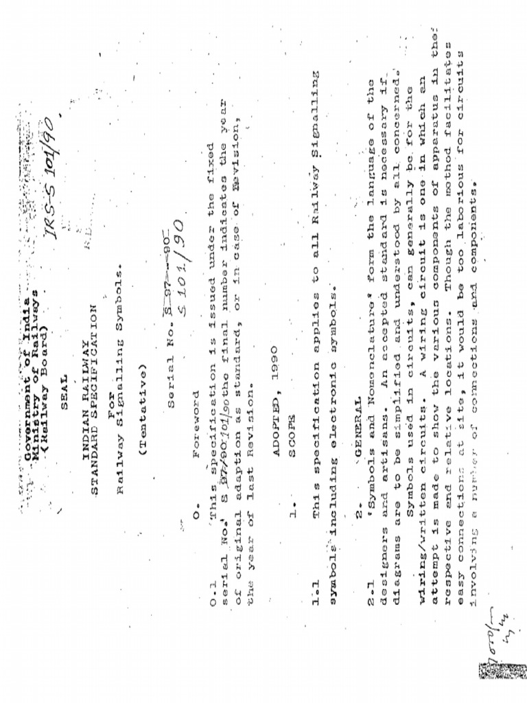 IRS Simbols USE IN INDIAN RAILWAY PDF | PDF
