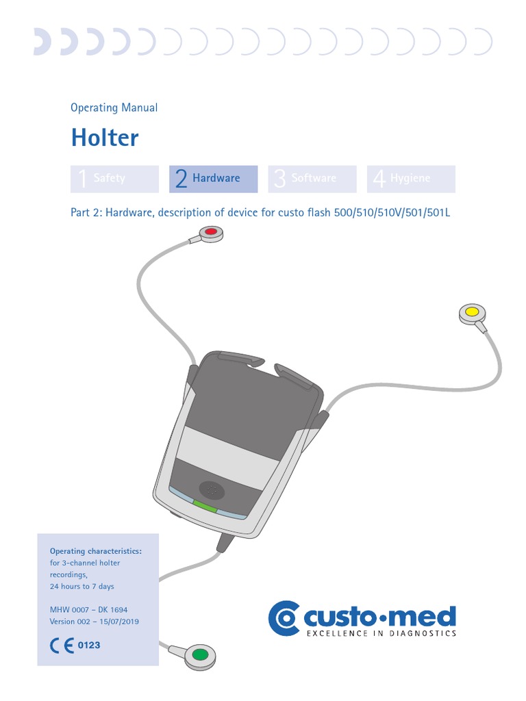 Holter: Operating Manual | PDF | Battery Charger | Hertz