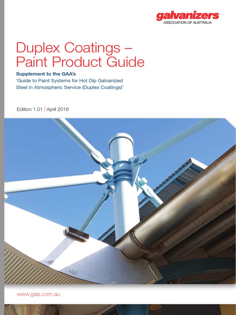 Duplex Coatings Product Guide | PDF | Paint | Galvanization