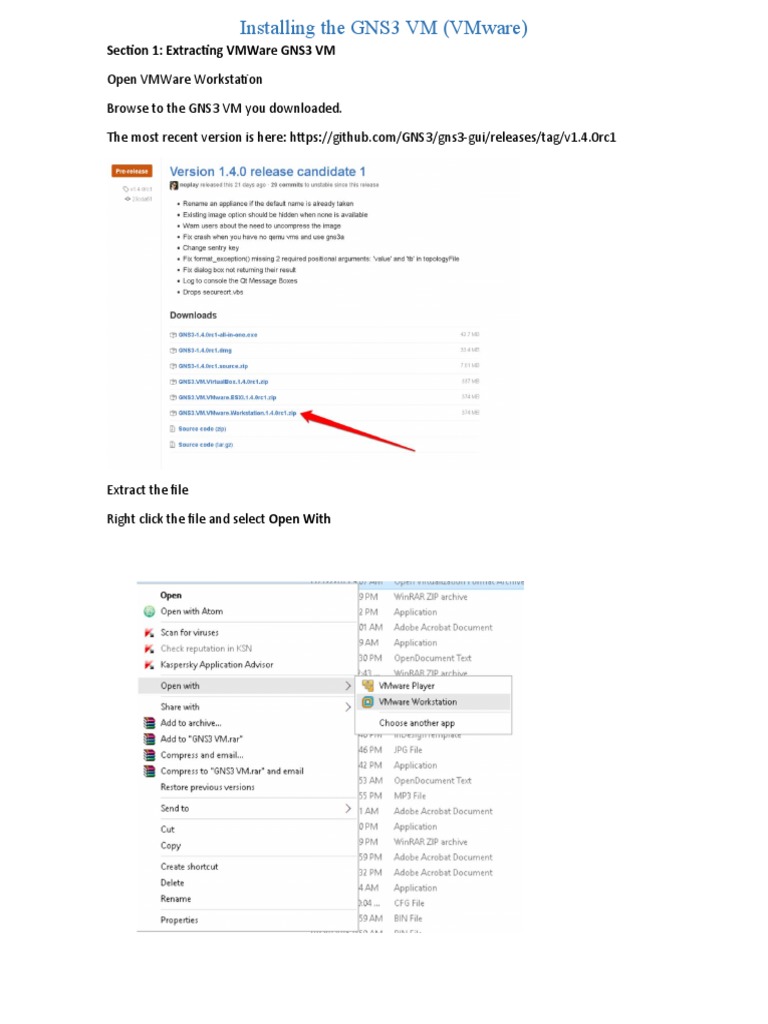 GNS3 VM Installation Guide | PDF | Computers