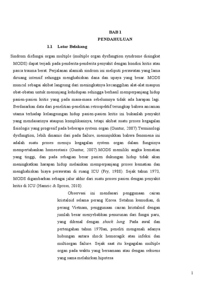 BAB 1 Mods | PDF