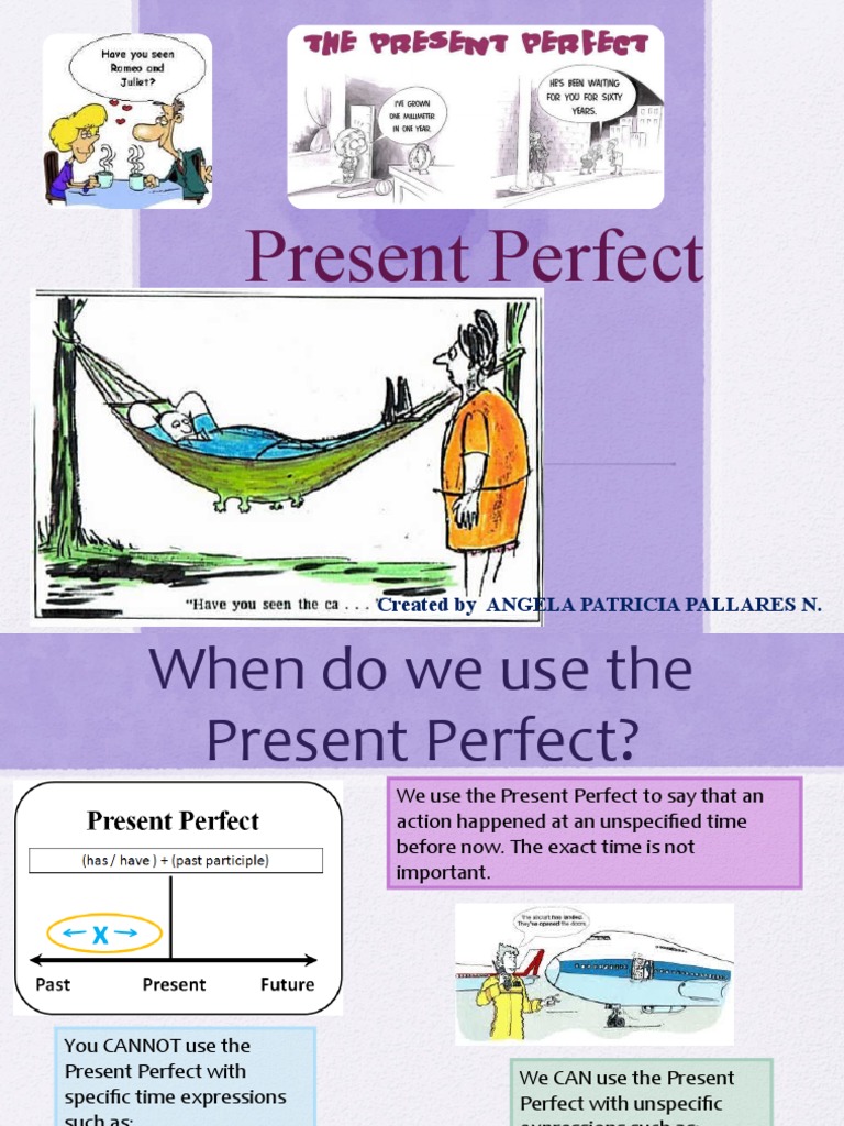 Present Perfect Power Point | PDF | Perfect (Grammar) | Linguistics
