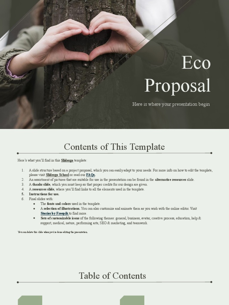 Eco Project Proposal by Slidesgo | PDF | Planets | Solar System