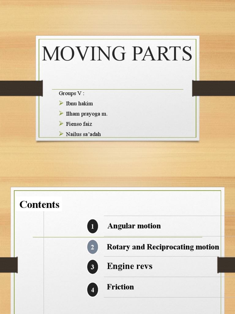 B.inggris 3 - (2) Kel 5 Moving Part | PDF | Rotation Around A Fixed ...