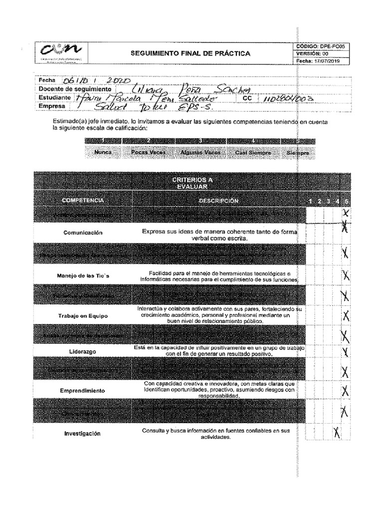 Formato f005 | PDF