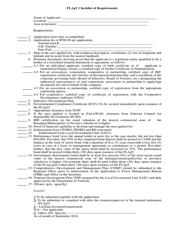 FLAgT Checklist of Requirements PDF | PDF | Business Law | Government ...