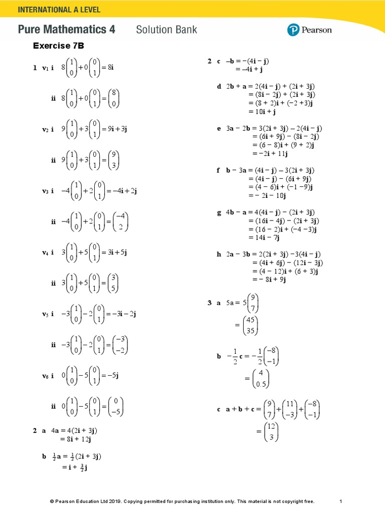 Ial Maths Pure 4 Ex7b | PDF | Teaching Mathematics