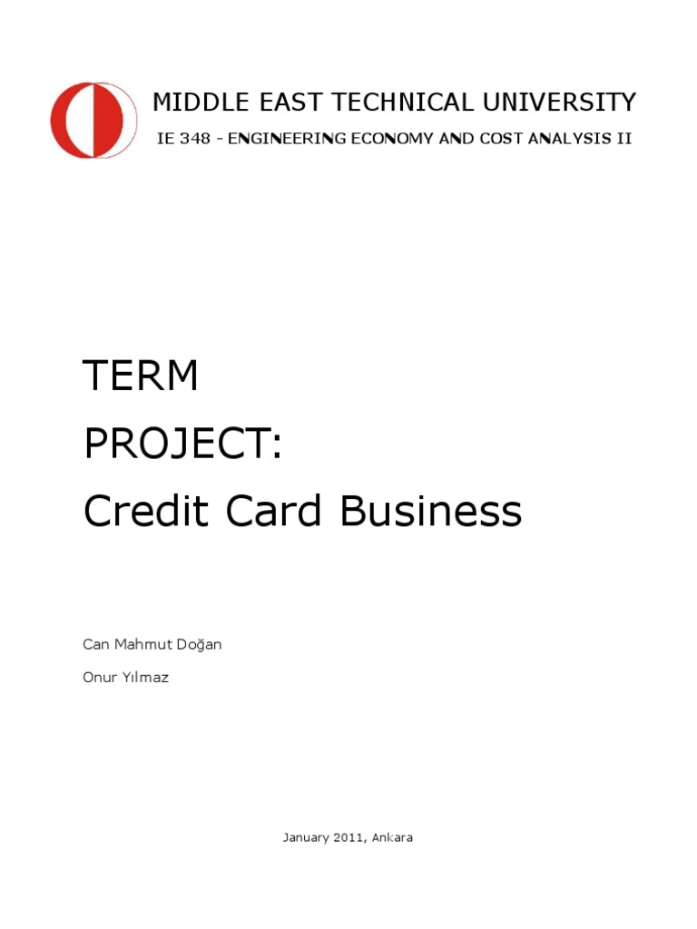 Term Project: Credit Card Business | Download Free PDF | Credit Card ...