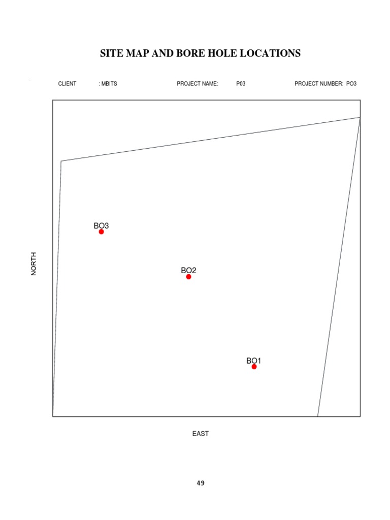 Site Map and Bore Hole Locations | PDF