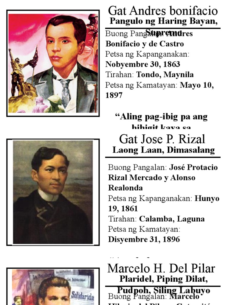 Mga Bayani | PDF