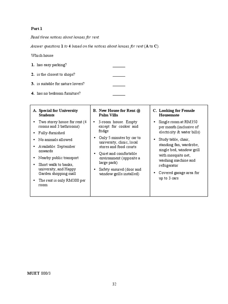 Templet Sukatan Front - Muet (Sample Q) 030719 | PDF | La La Land (Film ...