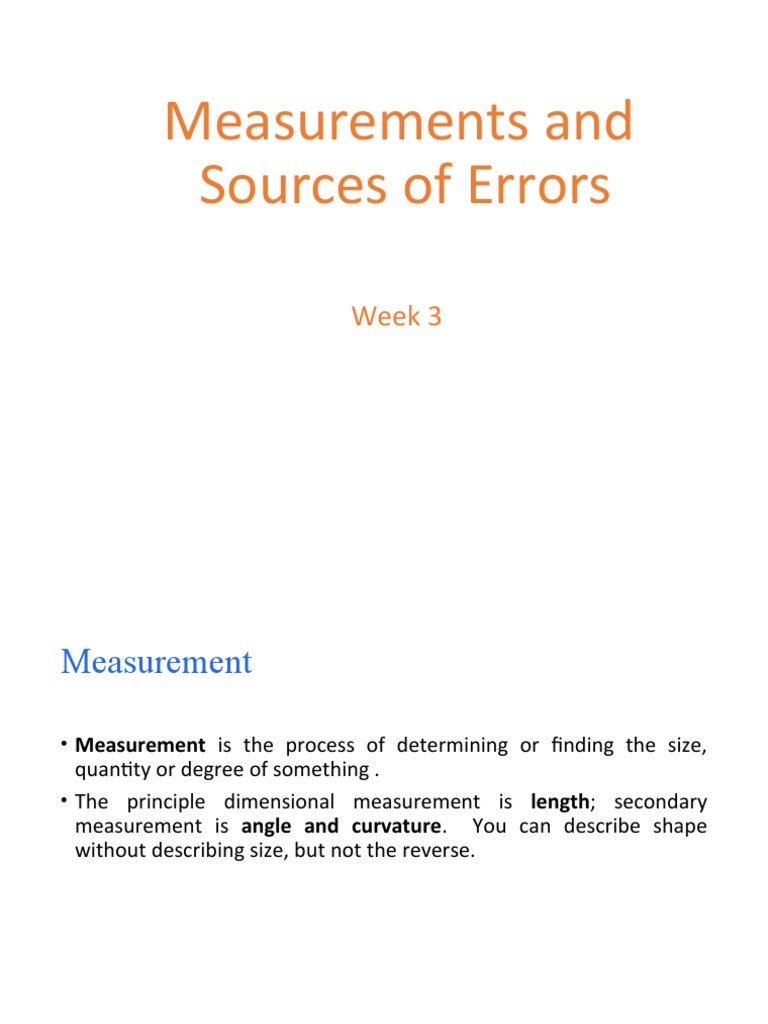 Measurement Errors Explained | PDF | Observational Error | Accuracy And Precision