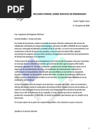 Carta de Reporte Formal | PDF