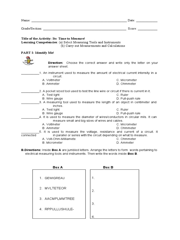 EIM Grade 8 Activity Sheet Week 3 and 4 | PDF | Electromagnetism | Electricity