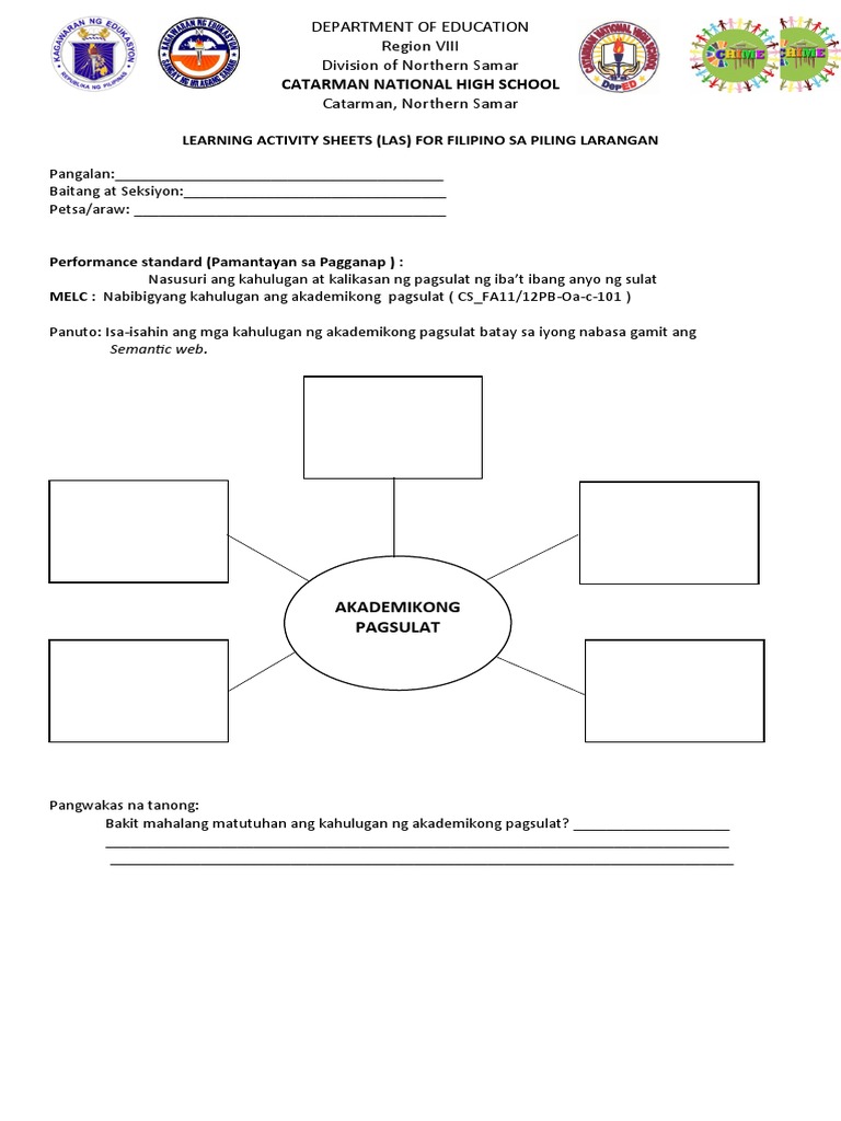 Learning Activity Sheets | PDF