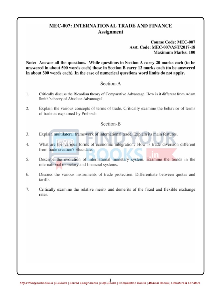 Mec 7 em | PDF | Terms Of Trade | Floating Exchange Rate