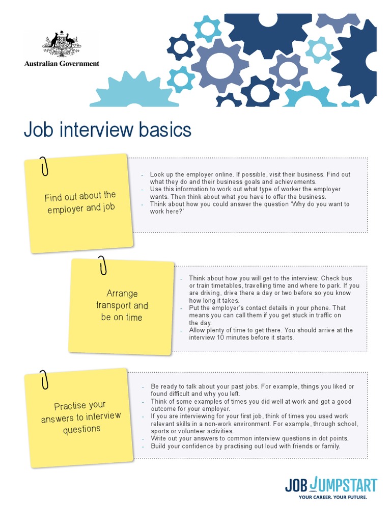 Job Interview Basics: Find Out About The Employer and Job | PDF | Interview | Job Interview