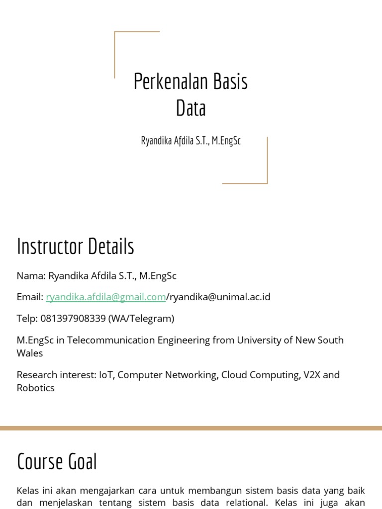 Pengenalan Sistem Basis Data Modern | PDF