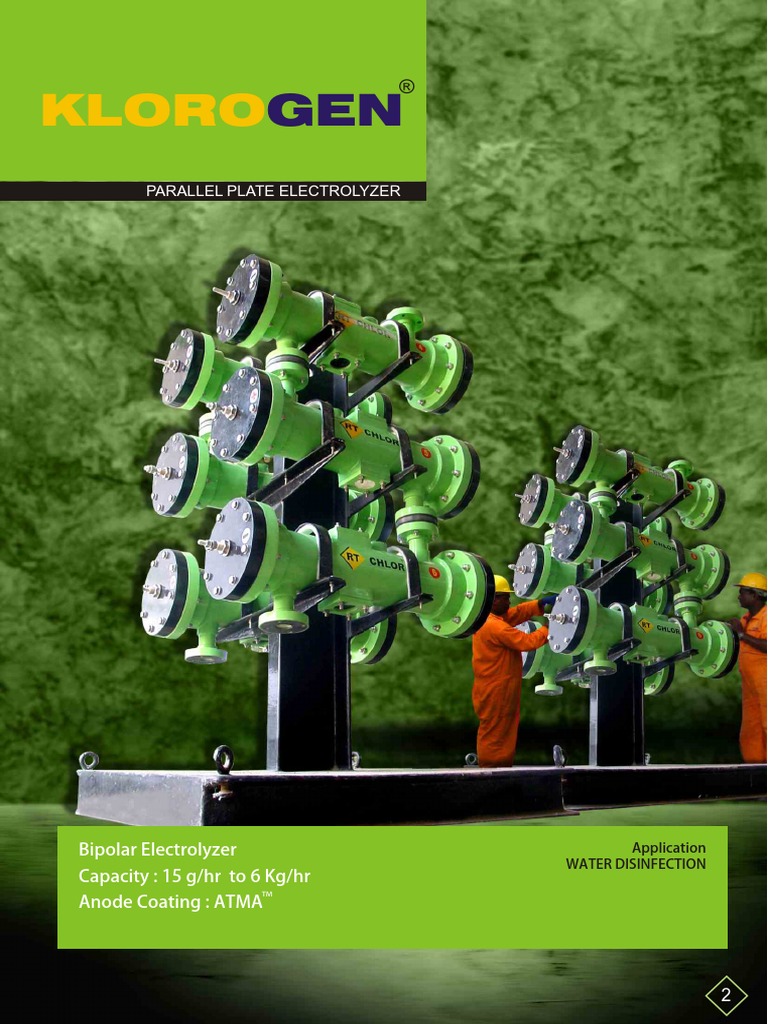 Klorogen Parallel Plate Electrolyzer | PDF | Anode | Cathode