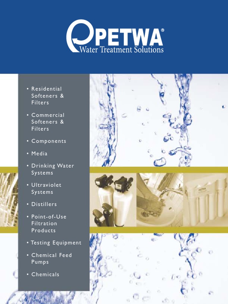 Petwa Softeners Catalogue PDF | PDF | Water | Physical Sciences