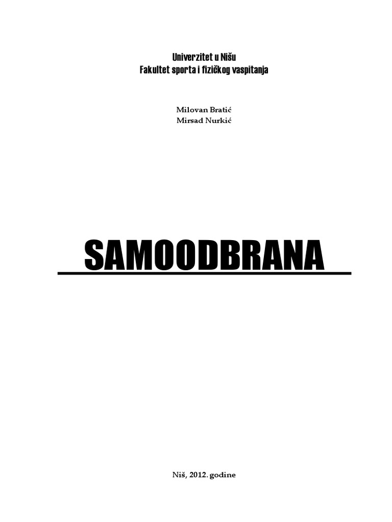 Samoodbrana NNN PDF | PDF