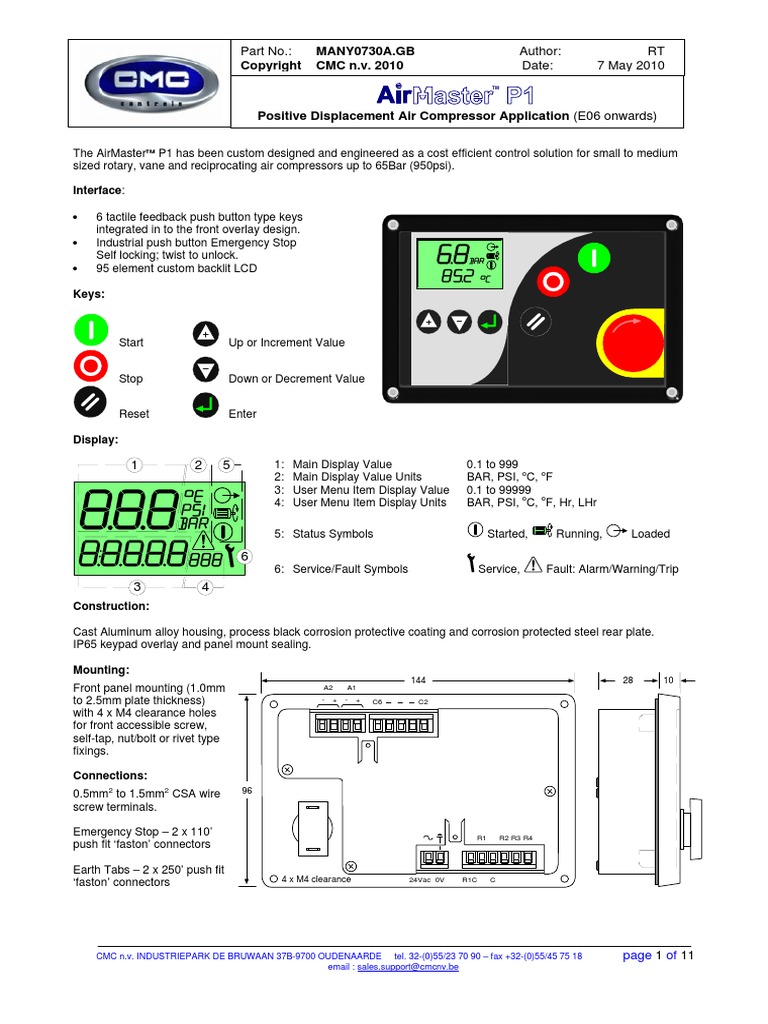 MANY0730A.GB AirMaster P1 - Positive Displacement Application | PDF ...