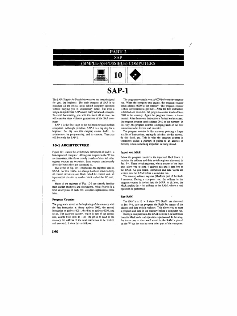 SAP Malvino Description Digital Computer Electronics Malvino 0 PDF | PDF | Random Access Memory ...