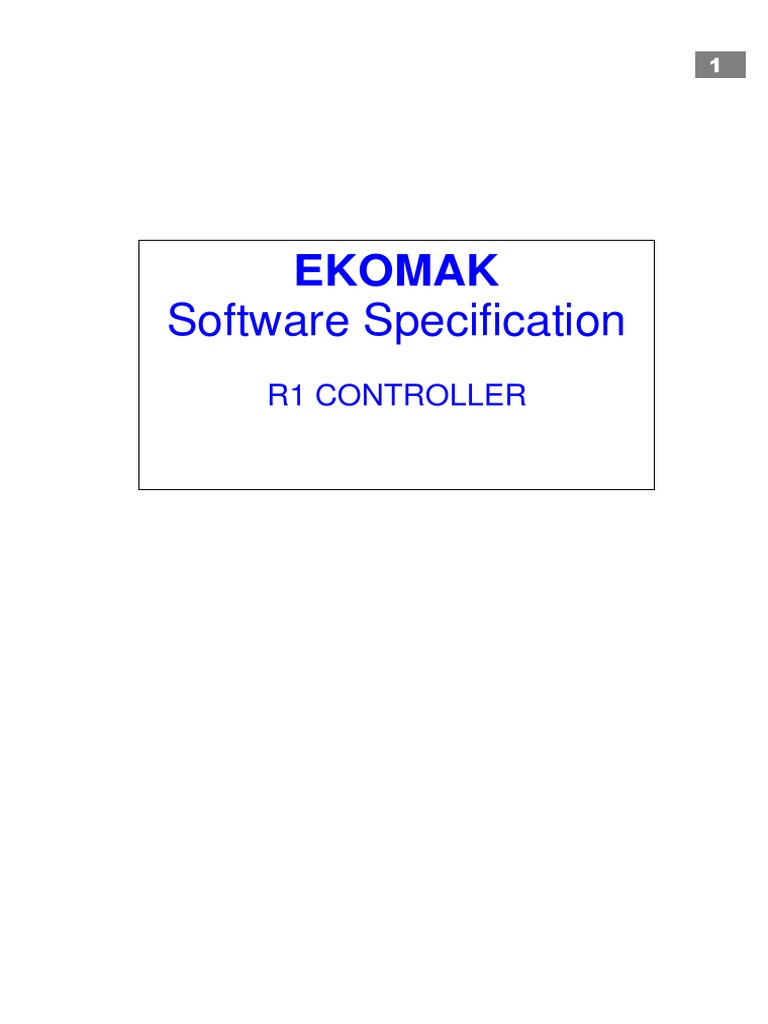 Ekomak R1 Controller Manual | PDF | Relay | Menu (Computing)