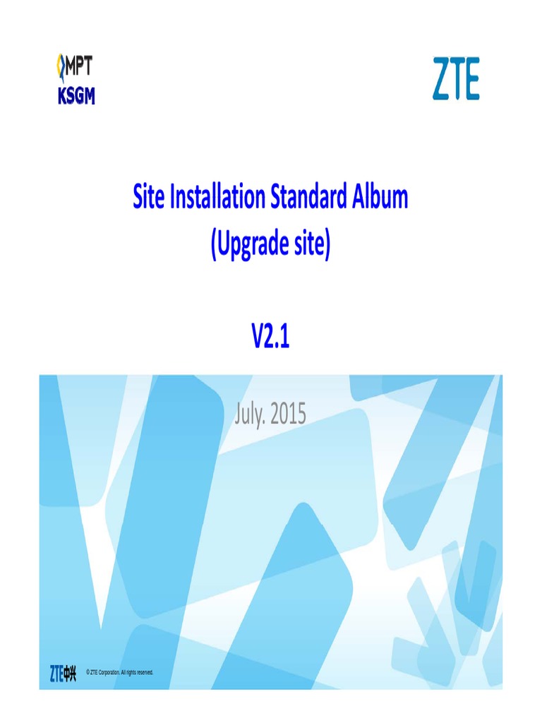 Site Installation Standard Album (Upgrade Site) V2.1 | PDF ...