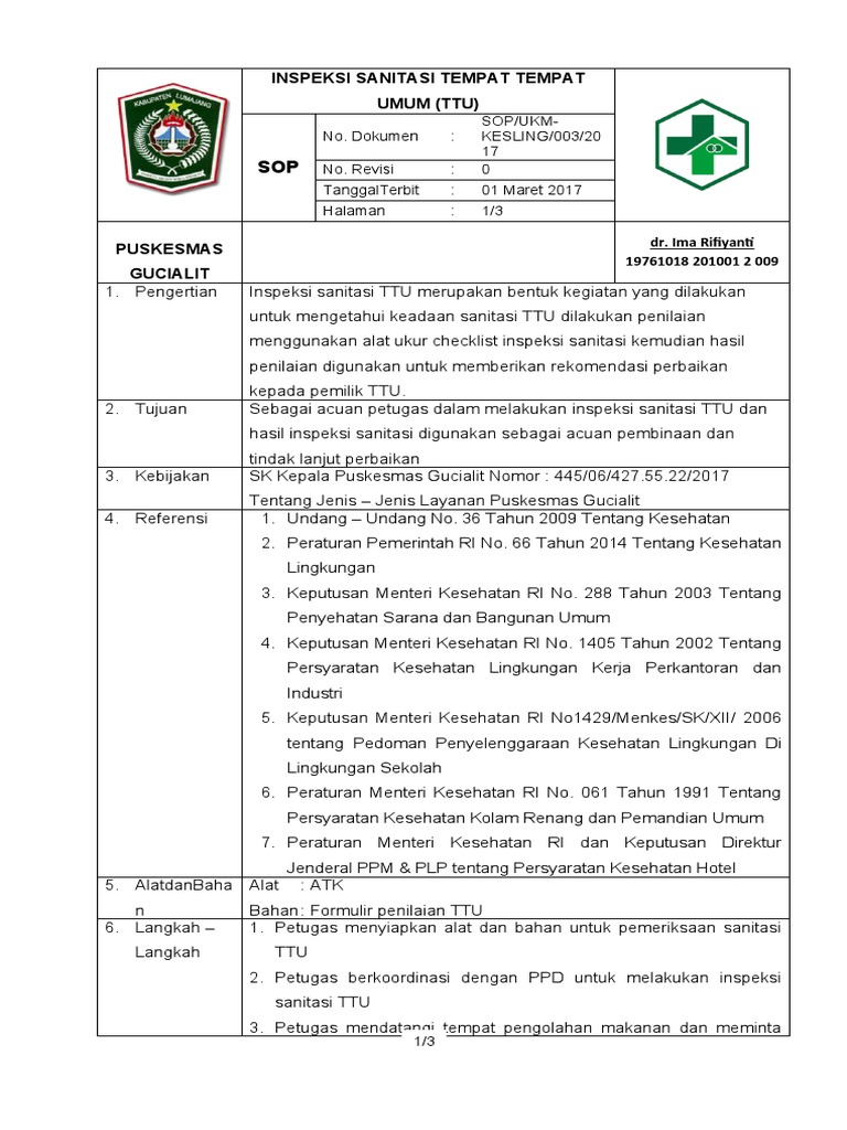 SOP 03 TTU Fix | PDF