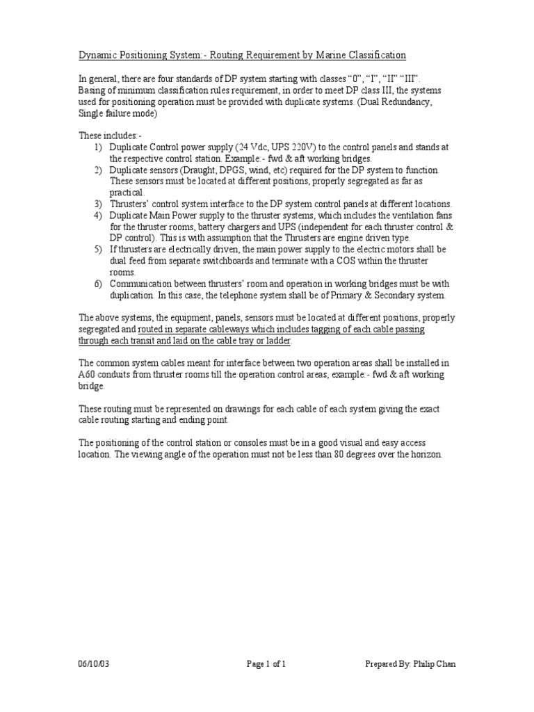 Dynamic Positioning System | PDF