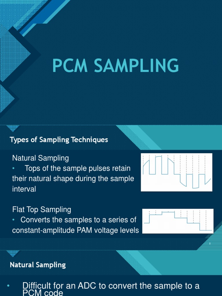 Pcm Sampling Click To Edit Master Title Style Pdf Sampling Signal Processing Analog To