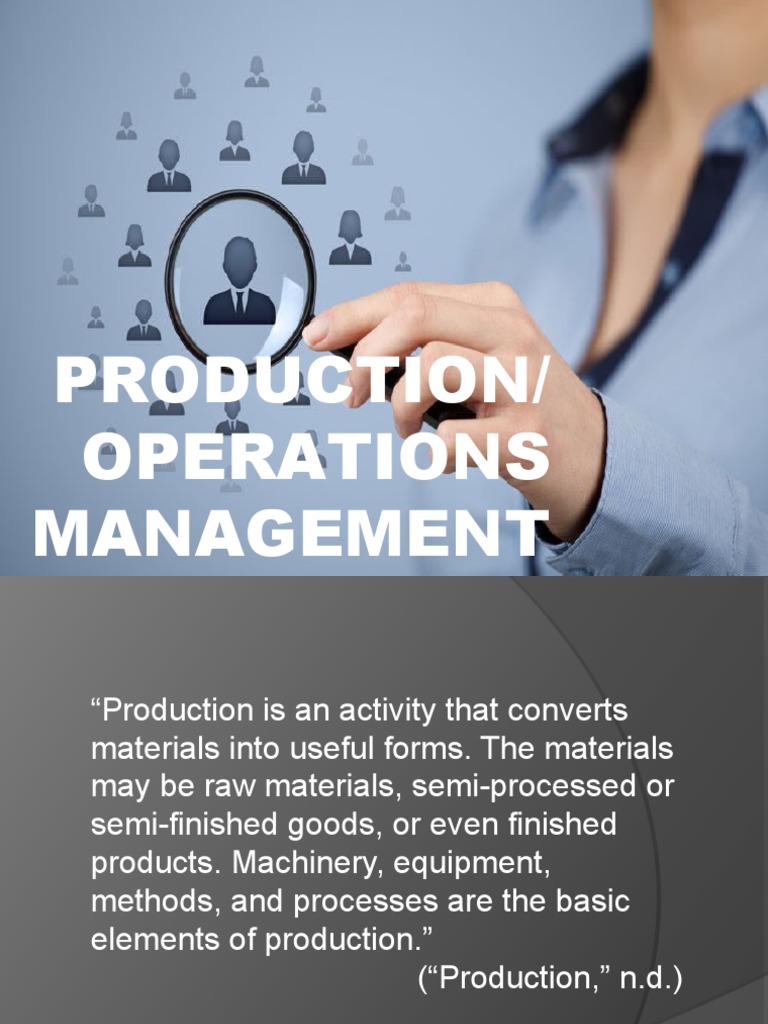 Production and Operation Management | PDF | Inventory | Leadership