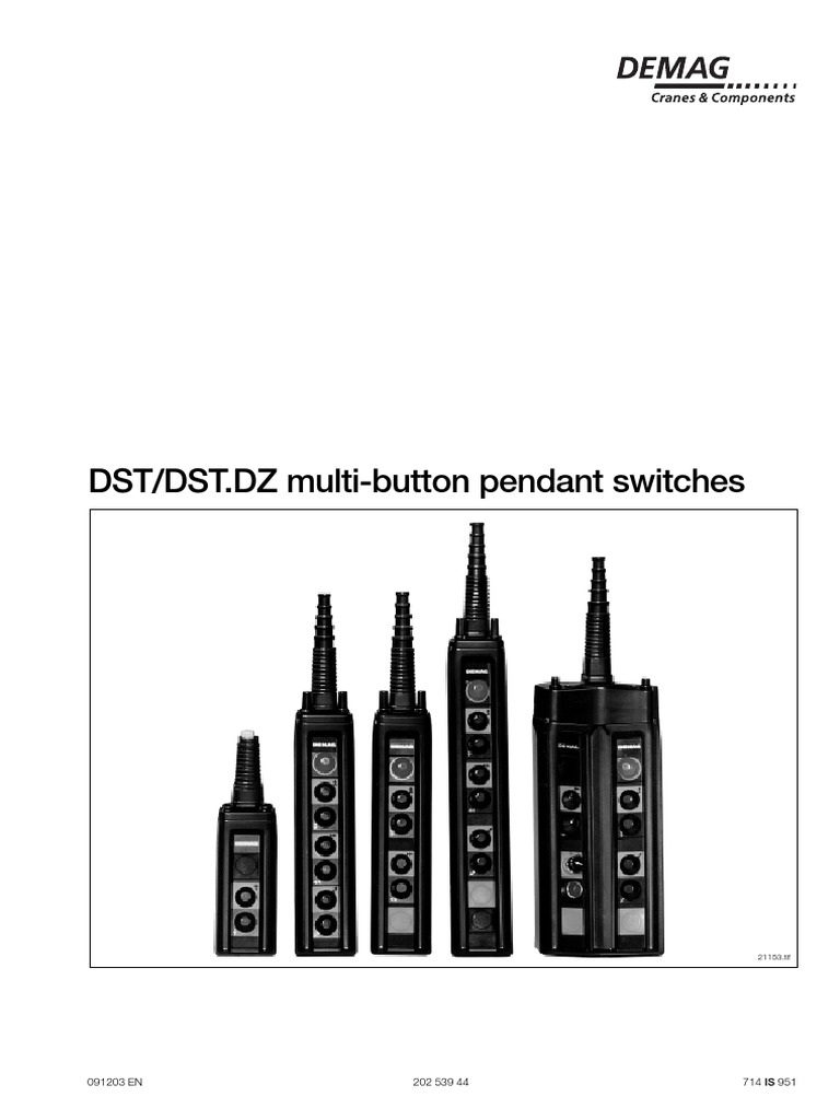 Botonera DEMAG DST | PDF | Switch | Fiberglass