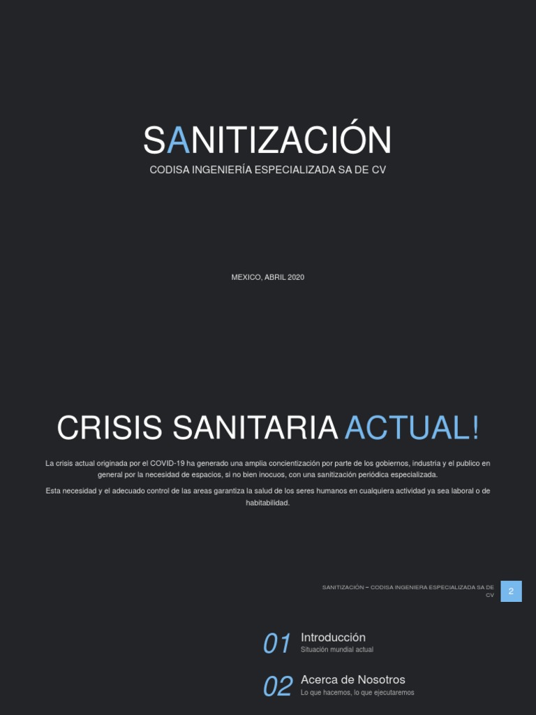 SANITIZACION+CODISA+Rev 01 PDF | PDF | Ingeniería | Farmacéutico