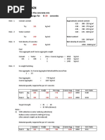 Concrete Mix Design Excel Sheet | PDF | Construction Aggregate | Concrete