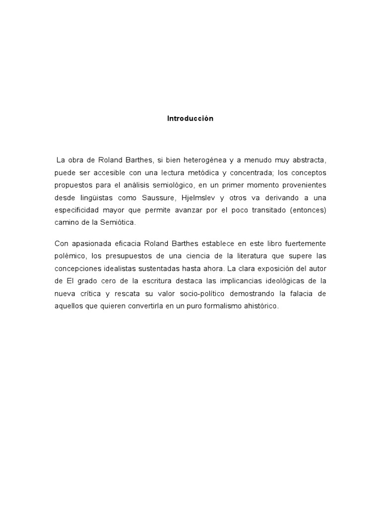 Introducción - Doc Barthes | PDF | Semiótica | Ciencia cognitiva