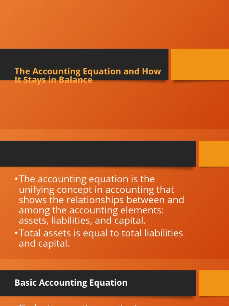 The Accounting Equation and How It Stays in Balance | Download Free PDF ...