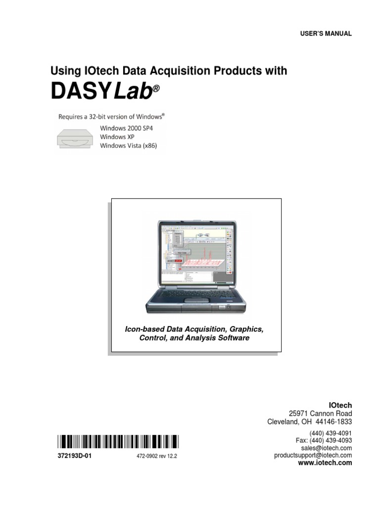 IOtech Dasylab - Guide | PDF | Device Driver | Data Acquisition