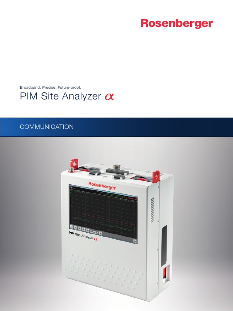 Rosenberger PIM Analyzer | PDF | Fiber Optic Communication | Computer ...