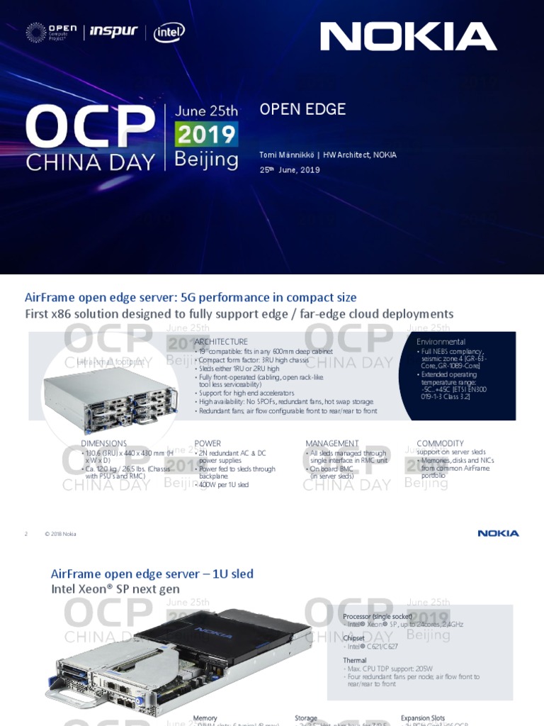 AirFrame Open Edge Server Presentation | PDF | Solid State Drive ...