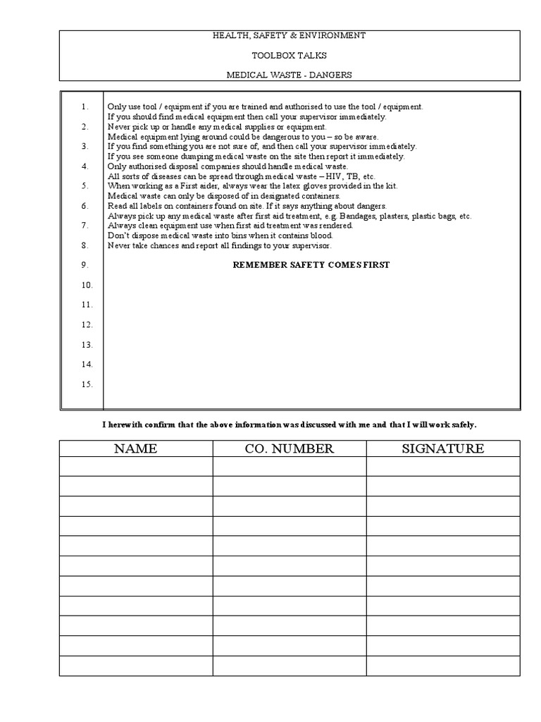 16.25 TBT - Medical Waste | PDF