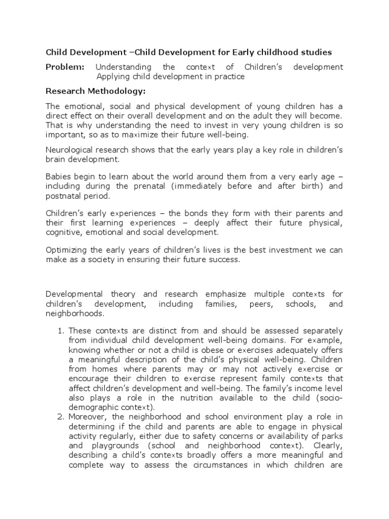 Child Development - Child Development For Early Childhood Studies ...