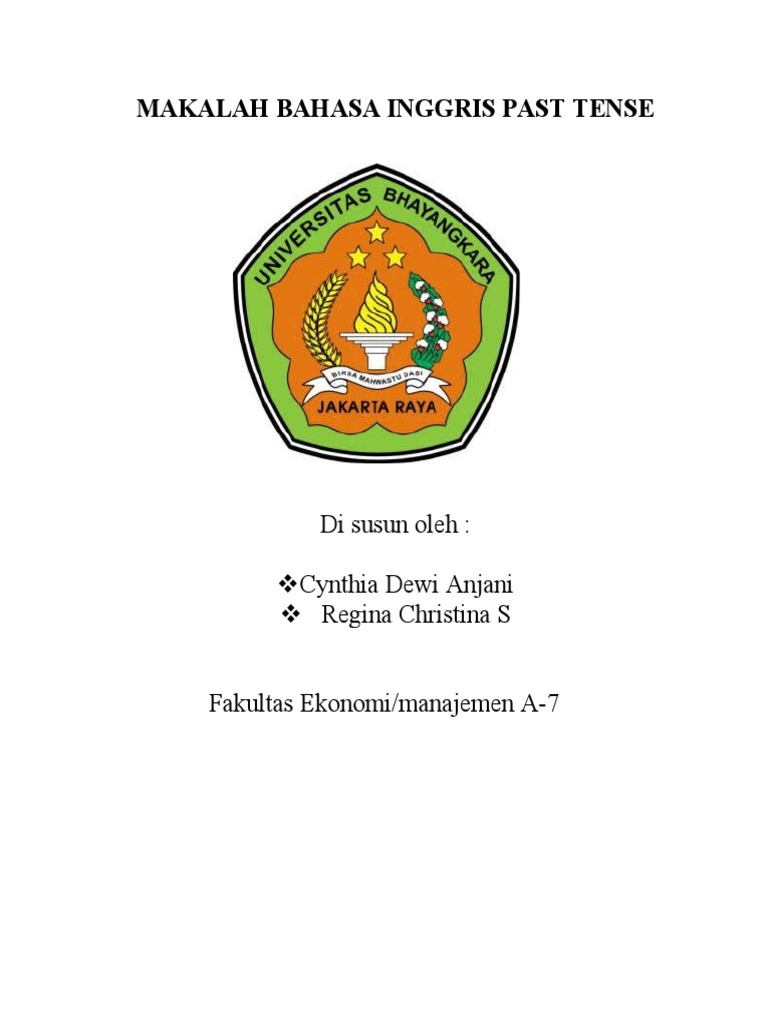 Makalah Bahasa Inggris Past Tense | PDF | Verb | Perfect (Grammar)