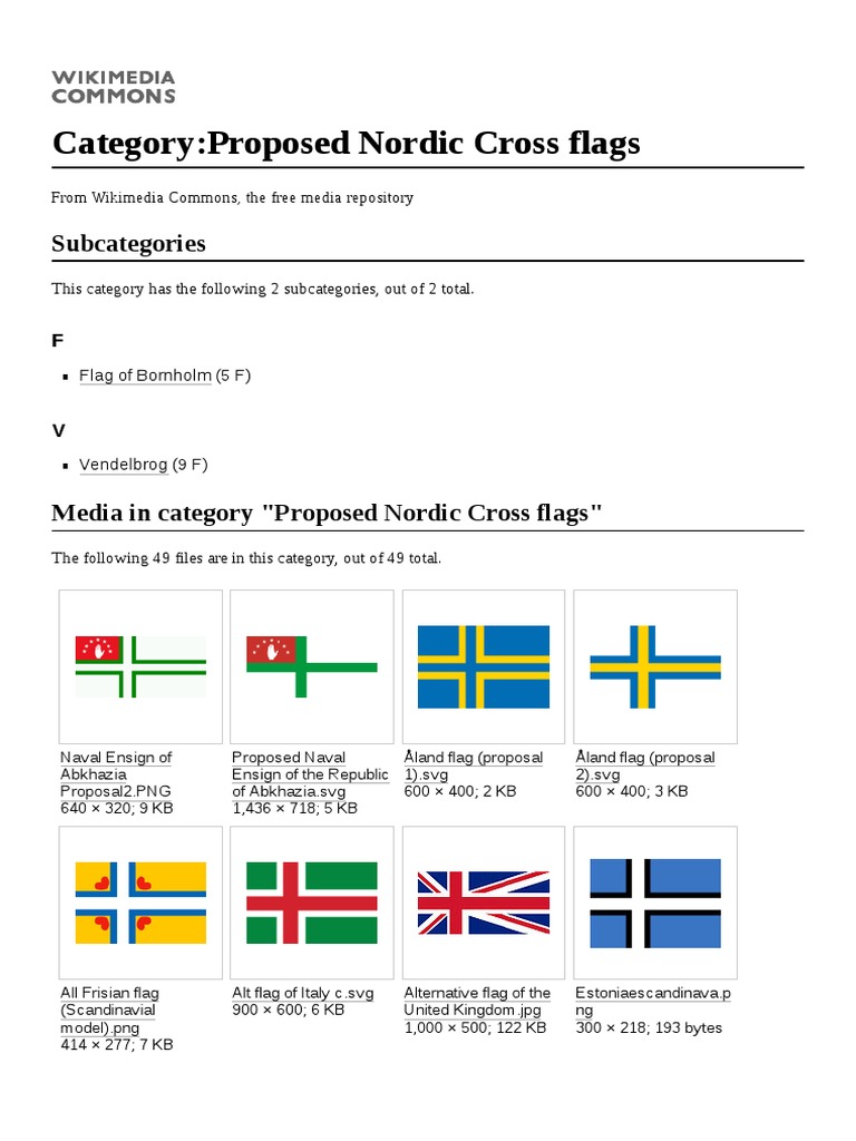 Collection of Proposed Nordic Cross Flags Representing Various ...