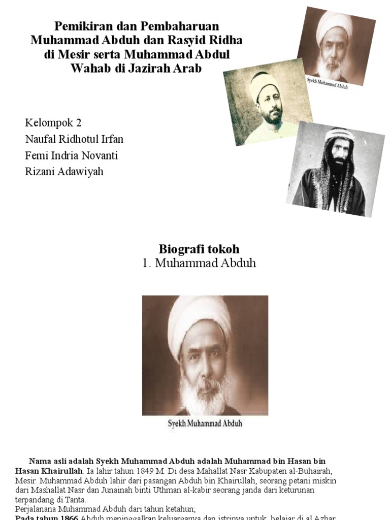 Pemikiran Muhammad Abduh dan Rasyid Ridha | PDF