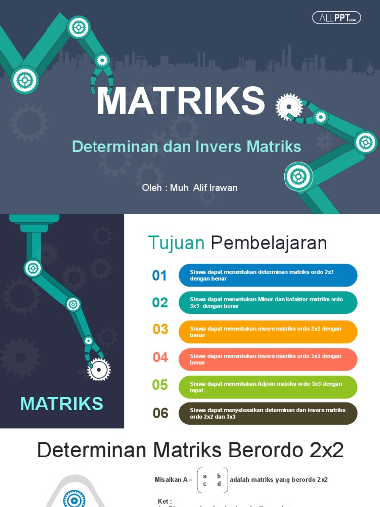 Determinan dan Invers Matriks 2x2 & 3x3 | PDF