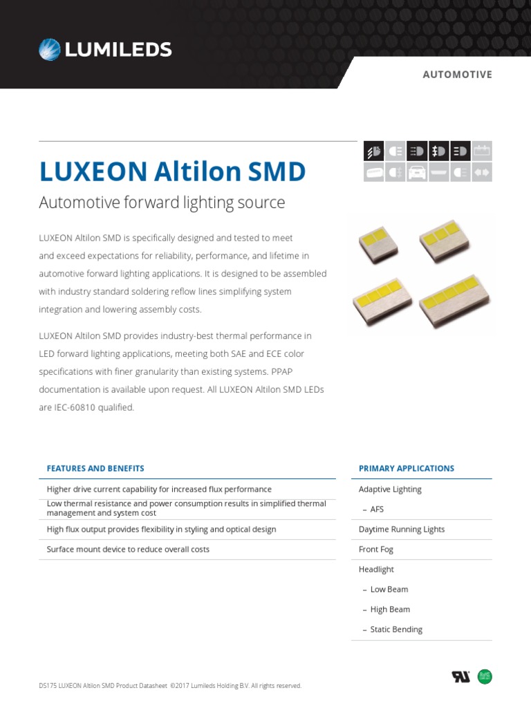 LUXEON Altilon SMD | PDF | Electrical Engineering | Electricity