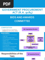 Functions and Responsibilities of The Bac | PDF | Procurement | Justice