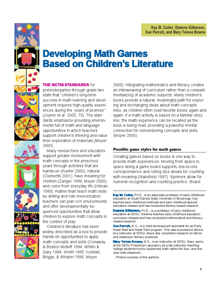 Math Games | PDF | Early Childhood Education | National Council Of ...